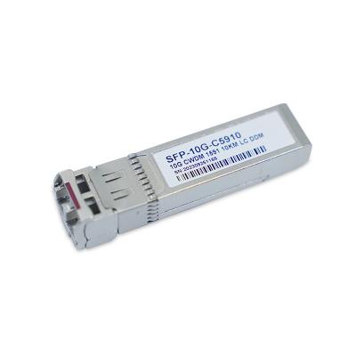 Cina CWDM SFP+ 1590nm 10km Duplex LC SMF 10G Fiber Transceiver in vendita