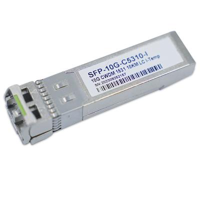 Cina 1530nm 10G Trasmettitore ottico Cisco Compatibile 10G CWDM SFP+ 10km Duplex LC SMF in vendita