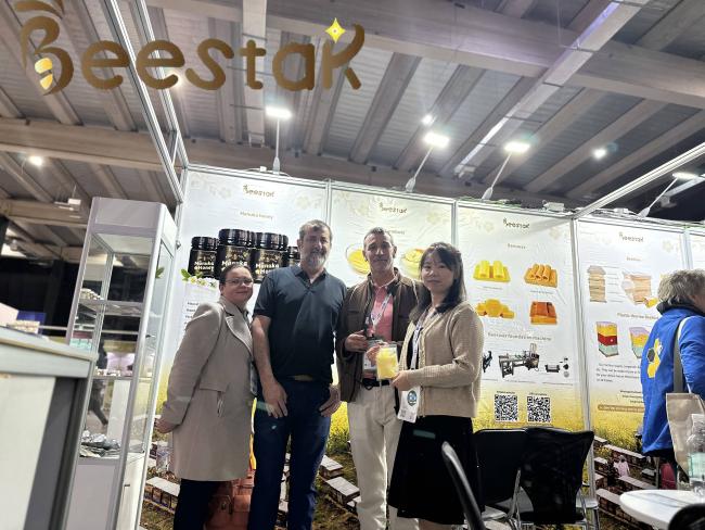 Bee Star exhibition booth at industry trade show
