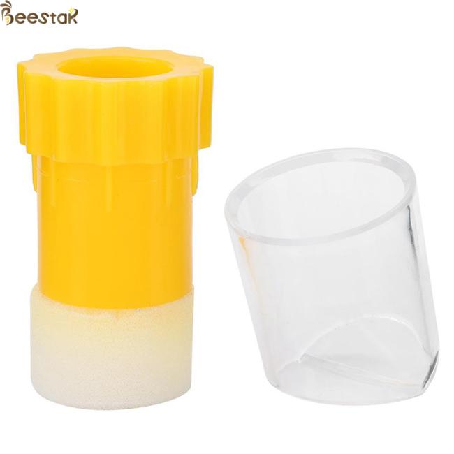 Yellow queen bee marker cage for beekeeping equipment