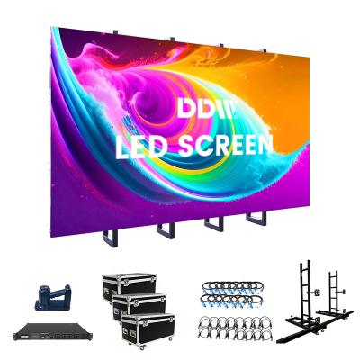 China High Quality Indoor Stage Background Rental Led Screen P1.95 P2.6 P2.97 P3.91 HD High Resolution Video Wall Display Panel for sale
