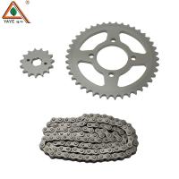 Quality CG125 CG150 GN125 HJ125 WY125 Motorcycle Sprocket And Chain Kit BAJAJ CGL for sale