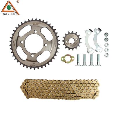 Gn125 Motorcycle Sprocket Set 42t-15t 428h-116l Motorcycle Chain Sprocket