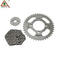 Quality HJ125 CM125 WY125 Motorcycle Sprocket And Chain Kit BAJAJ CGL Repuestos Kits Sets for sale