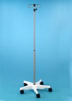 Quality 4 Hooks Stainless Steel I.V. Stand With ABS Plastic Base Transfusion for sale