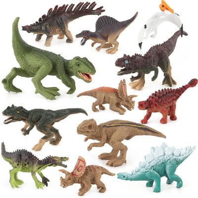 Cina Educativo Realistic 12 PCS Mini Dinosauro Miniature Set Dipinto a mano Multi Color in vendita