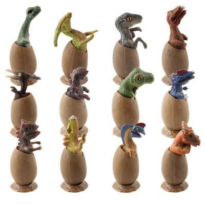 Cina 12 PCS Mini Dinosauro Egg Figure Set Dipinto a mano Realistic Multicolor Jurassic Age Figure Toy in vendita