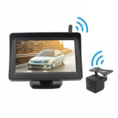 中国 4.3 Inch Monitor Stand Car Camera Radio Wireles Built-in Signal Reversing Assist Car Rear View Camera Reverse System 販売のため