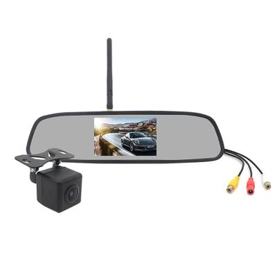 中国 Wireless Car Parking Assistance Kit 4.3inch LCD Mirror Monitor HD Rear Backup Rear View Camera 販売のため