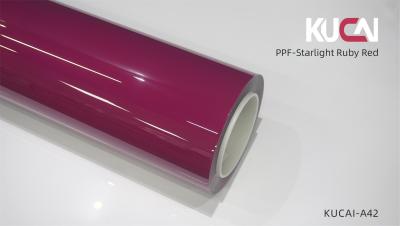 中国 TPU 自動車用 PPF スターライト ルビー 赤色 塗料 保護フィルム 破片防止 販売のため