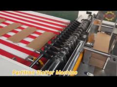 Corrugated Box Partition Slotter Machine Steel Automatic 60pcs/Min Speed Adjustable