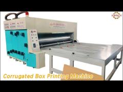 Vegetable Fruit Corrugated Box Printing Machine High Accurate Auto Count