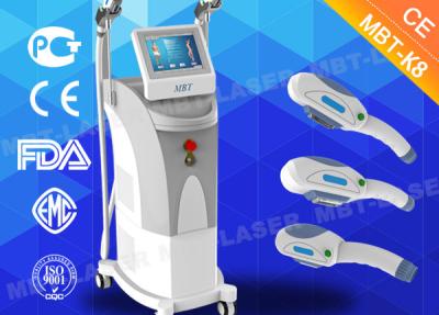 China Van de het Haarverwijdering van de klinieksalon SHR Elight IPL het Apparatenverticaal met Twee Handvatten Te koop