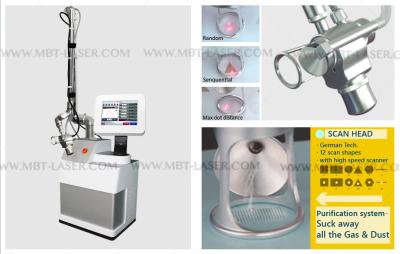 China Metal o equipamento fracionário da beleza do laser do CO2 do tubo do RF para a recuperação de dano de Sun, renovação da pele à venda