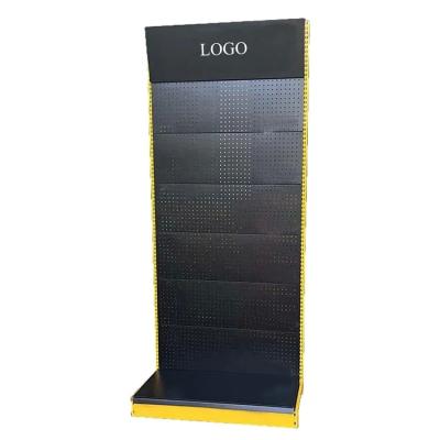 Cina Xingye Factory Custom Size Colore nera gondola display rack scaffali dei negozi di alimentari in vendita