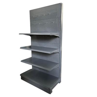 Cina Fabrica colore personalizzato taglia buco grigio retro tavolo negozio display scaffale ripiano display murale in vendita