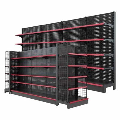中国 工場 オーダーメイド 色 サイズ 双面 スーパーマーケットラック 卸売 超市ラック 販売のため