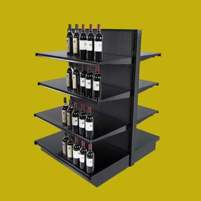 中国 工場のカスタム色 サイズ メタル 黒 酒屋の棚 販売のため