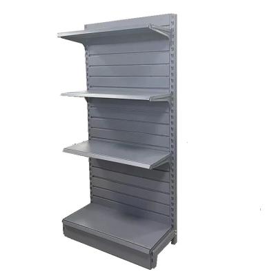 China Fabriek Gepatenteerd Design Producten Afneembare Voeten Supermarkt Planken Metalen Eenzijdige Supermarkt Donkere plank Te koop