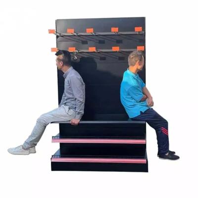 Cina Fabrica Dimensioni personalizzate Colorato scaffali metallo gandola scaffale negozio convenience scaffale nero supermercato scaffale in vendita