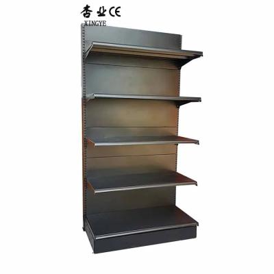 China Fabriek Aanpassing Kleur Grootte Retail display rack eenzijdig zwart supermarktplank Te koop