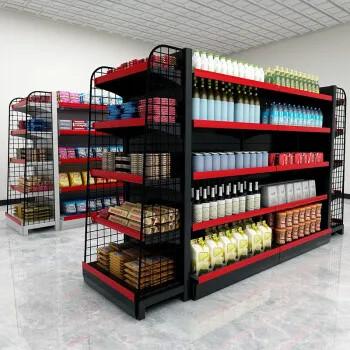 Cina Scaffalature a doppio lato per supermercati multifunzionali Gondola Mensole per supermercati in vendita