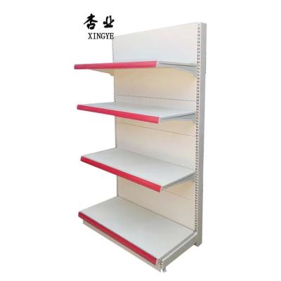 Cina Fabbrica colore personalizzato dimensione vendita superiore supermercato singolo doppio ispessimento prodotto display scaffalature pullet scaffalature gondola in vendita