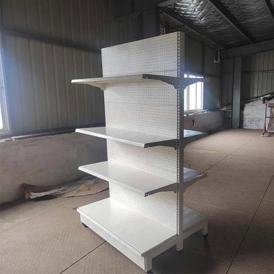 Cina Fabbrica colore personalizzato taglia buco bianco posteriore scaffale negozio di alimentari scaffale latte in polvere materna e bambino negozio scaffale in vendita