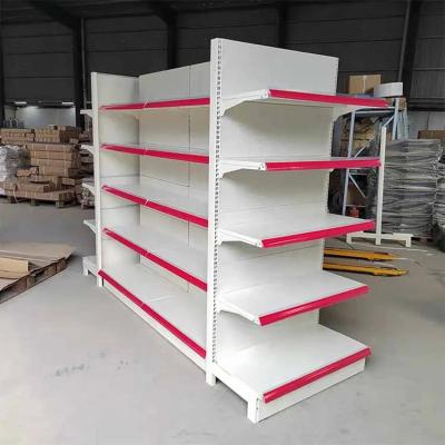 Cina Fabbrica colore personalizzato dimensione carica pesante scaffalatori di gondola scaffalatori di gondola a doppio lato in vendita