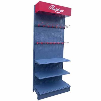 China Fabrica Tamanho personalizado Cor azul rack gôndola supermercado rack de exibição de gôndola para loja de varejo à venda