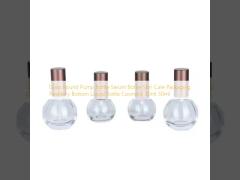 Glass Round Pump Bottle Serum Bottle Skin Care Packaging Powdery Bottom Liquid Bottle Cosmetic 30ml 50ml
