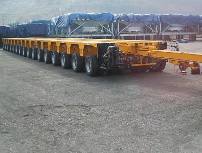 High-Performance Self-Propelled Modular Transporter (SPMT) Trailer for Construction and Mining