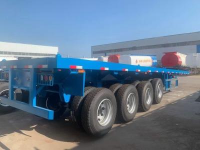 China Jost Kingpin Four-Axle Flatbed Trailer for Container Hauling Dependable Durable for sale
