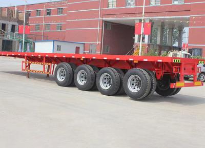 China Jost Kingpin Four-Axle Flatbed Trailer for Container Hauling Dependable Durable for sale