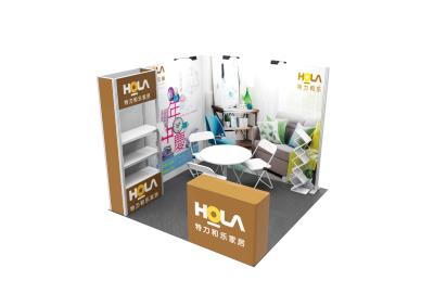 Cina 3 altezza di alluminio del materiale 2.4m della fiera di X 3M dell'esposizione su ordinazione della cabina in vendita