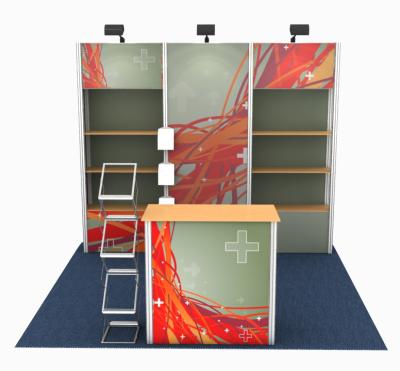 Cina Configurazione facile progettata modulare della fiera di stile Frameless portatile su ordinazione della cabina in vendita
