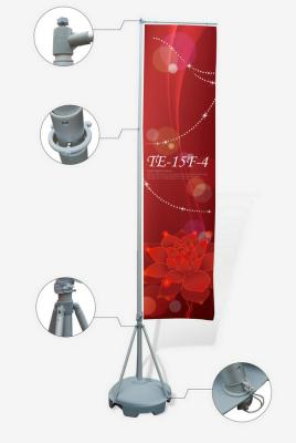 Cina supporti dell'insegna di mostra dell'alluminio di 4m con la base dell'acqua di tre gambe di sostegno in vendita