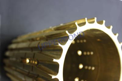 China Cilindro de recepção amarelo de cobre para que as máquinas de fabricação de cigarros transfiram cigarros à máquina do filtro à venda