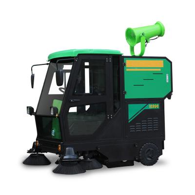 中国 6*8V電圧 工業用床掃除機 四輪方向車 道路清掃機 販売のため
