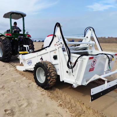 中国 60HP トラクターアタッチメントビーチクリーナー ウォークバックサンディエリアクリーニングマシン 販売のため