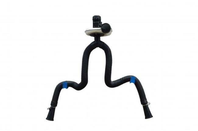 Mini Single Exhaust Extractor Wall Mounted Vehicle Fume Removal System For Garages