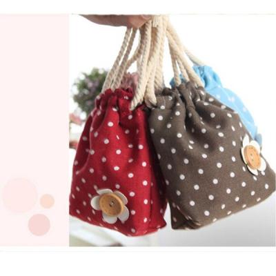 Китай Выдвиженческая складчатость сумки Drawstring сумки точки польки корпии мини размер и цвет кармана мешка изготовленные на заказ для ходя по магазинам подарка продается