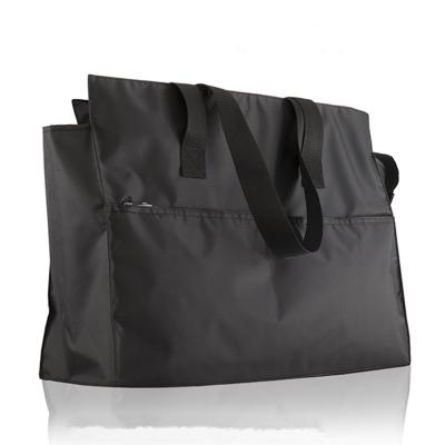 中国 良質の卸し売り安いショッピング黒いナイロン折り畳み式のトート バック 販売のため