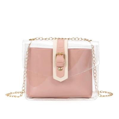 China Summer Transparent Clear PVC Jelly Shoulder Bag à venda