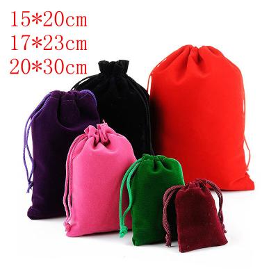 Китай Подарок свадебного банкета мешков Drawstring ювелирных изделий сумки строки бархата кладет цвета в мешки смешивания продается