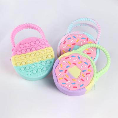 China Descompressão Toy Bags Silicone Girl Boy Unicorn Pop Press Schoolbag das crianças à venda