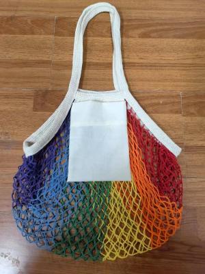 China Das mulheres grandes do saco líquido do algodão orgânico bolso de compra de Mesh Bags With Custom Logo à venda