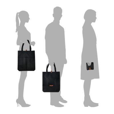China Lona amigável Tote Bags Lightweight With Zipper de Eco à venda