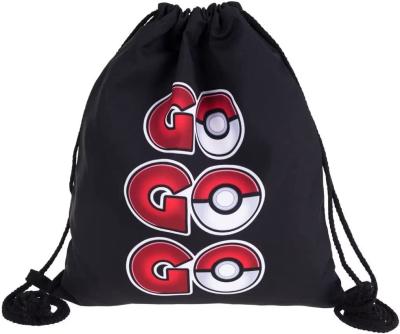 中国 Drawstring Backpack Sports Gym Bag for Women Men Children Large Size with Zipper 販売のため