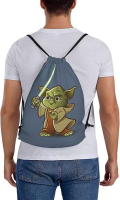 中国 Waterproof Anime Drawstring Backpack Bulk Cartoon String Backpack Drawstring Bags Cinch Bag Sackpack for Men Women 販売のため